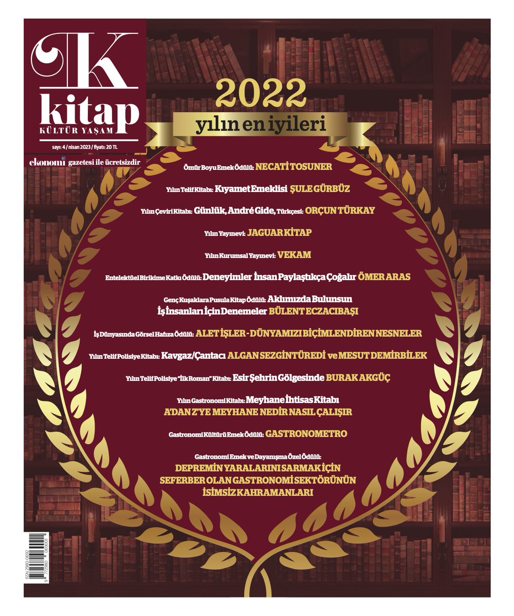 Kitap Dergisi “Yılın En İyileri” ödülleri açıklandı | Edebiyat Haber