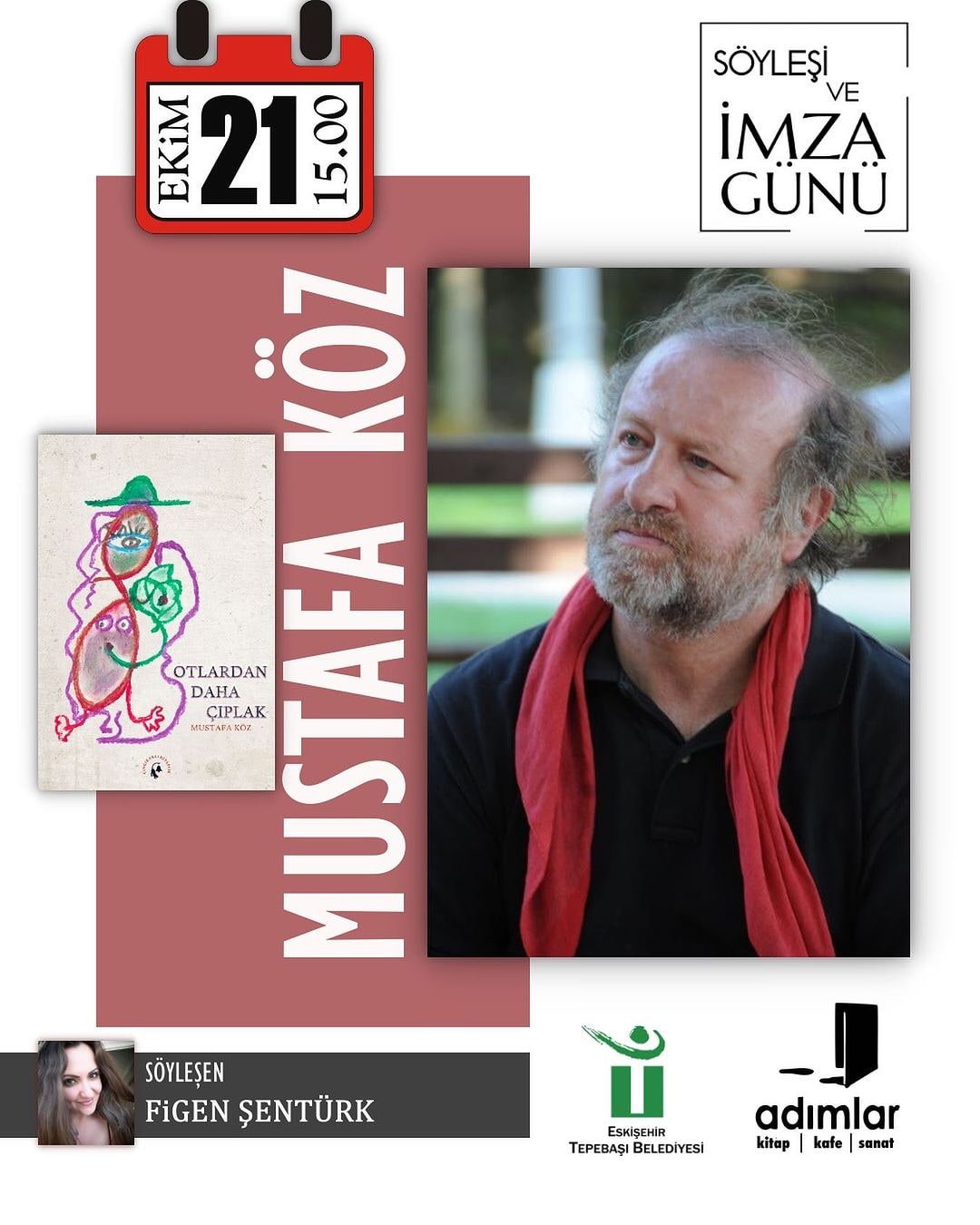 Mustafa Köz söyleşisi 21 Ekim’de | Edebiyat Haber