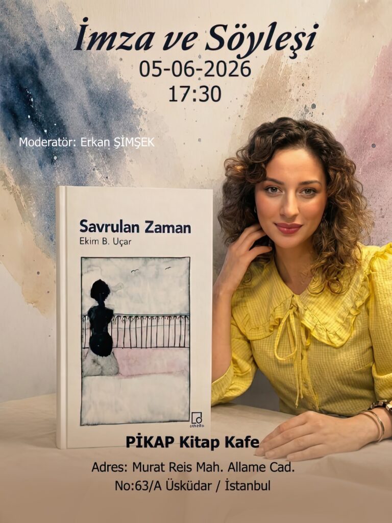 Şair Ekim B. Uçar, ilk şiir kitabı “Savrulan Zaman” için okurlarıyla ...